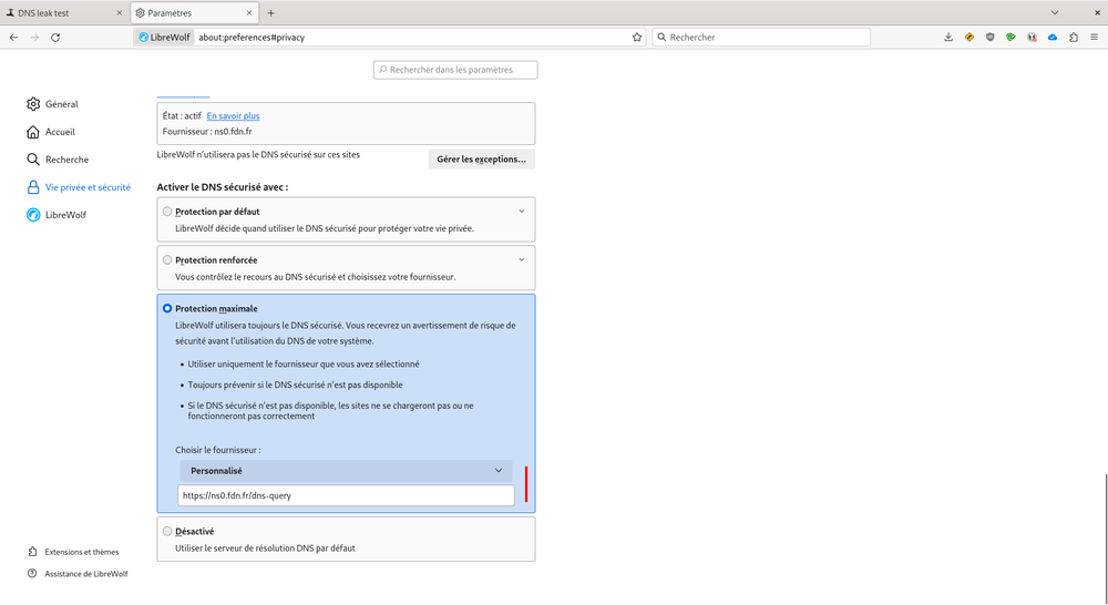Installer et configurer Librewolf
